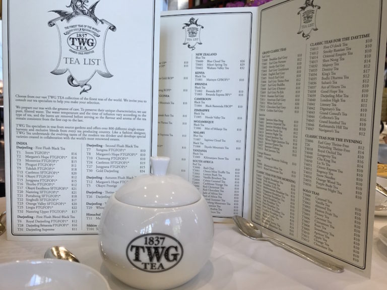 Review of afternoon tea at TWG Tea Salon in Vancouver - Destination Tea