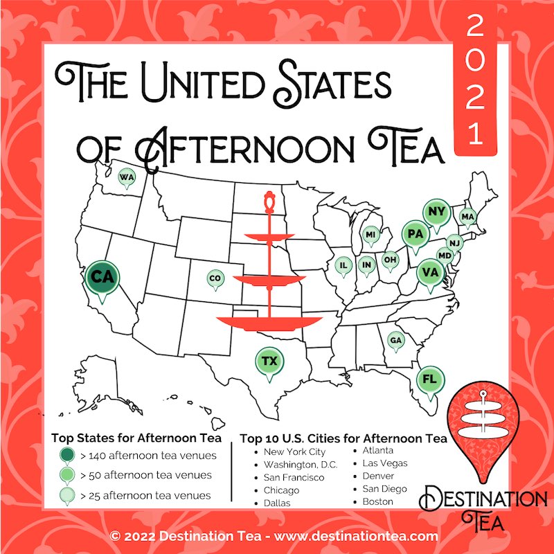 The United States of Afternoon Tea, 2021 Snapshot - Destination Tea